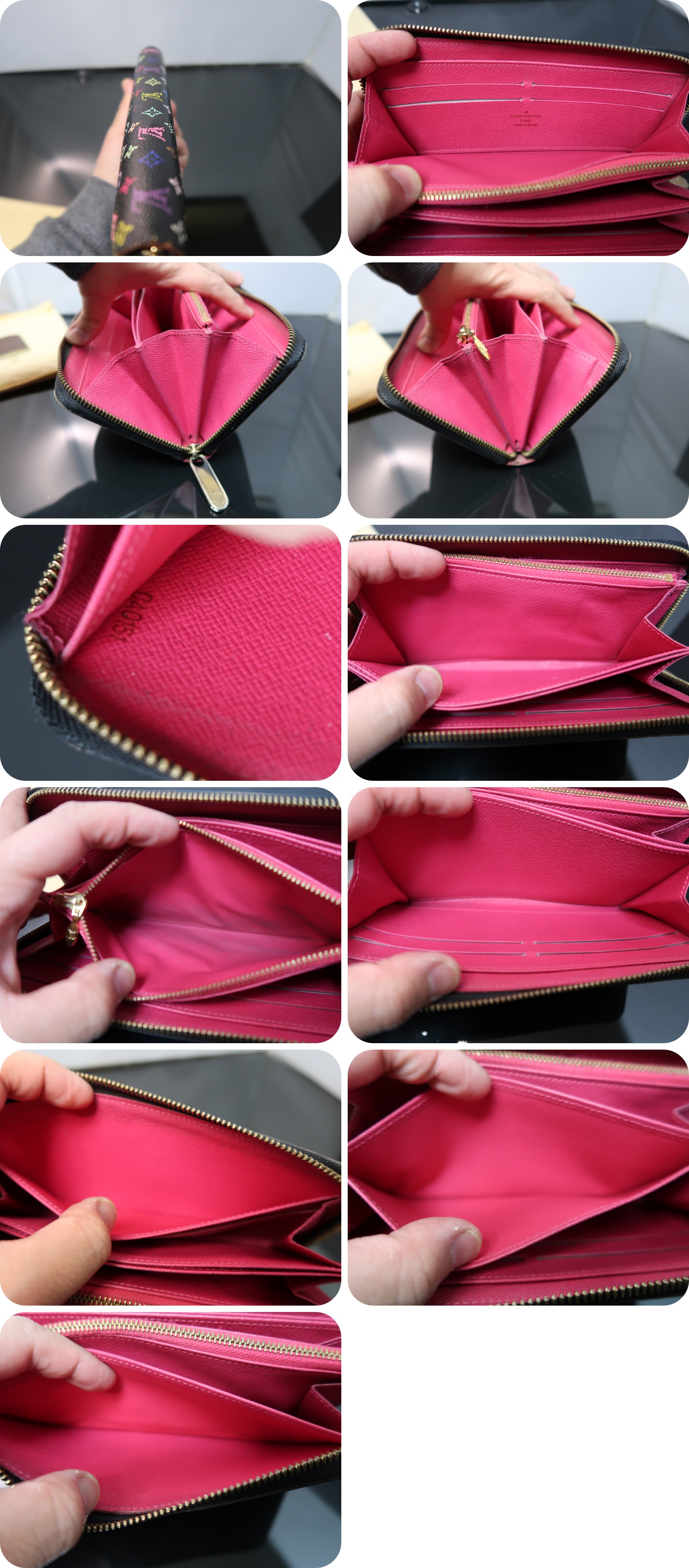 Yahoo!オークション - 4651 本物 送料無料 ヴィトン マルチカラー 黒 ...